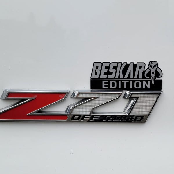 Custom Engraved Car Name Emblem Badge Black With Gray Customized Text ...