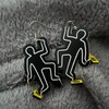 Body Chalk Outline & Evidence Markers Crime Scene Investigator CSI ...