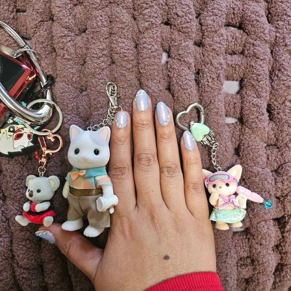 Mofusand Keychain | Cute Keychain | Kawaii Keychain | Phone Charms ...
