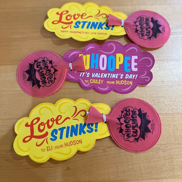 Whoopee Cushion Kids Valentine Printable - Kids Valentines, School ...