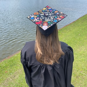 Book Librarian Next Chapter Education Themed Printed Graduation Cap ...
