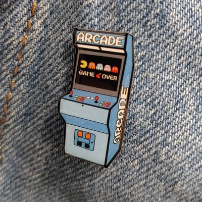 Game Over Arcade Enamel Pin Retro Video Game Enamel Pins Cute - Etsy