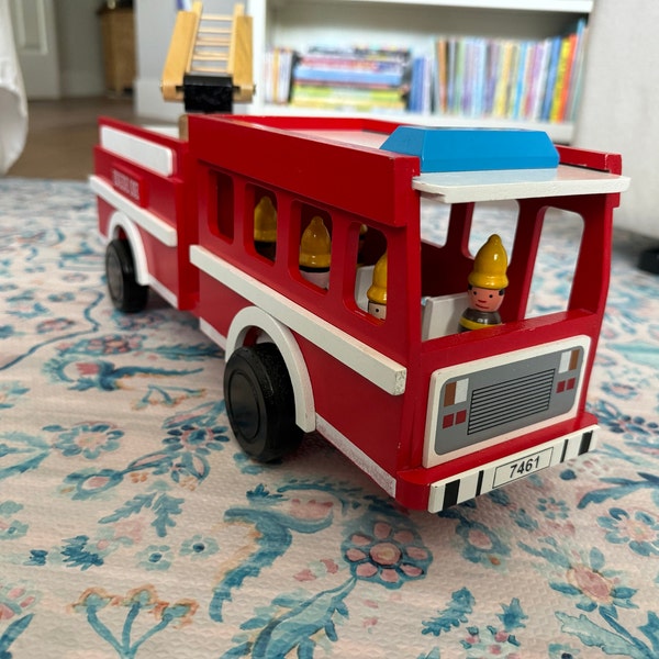 Artisan-made Engine One Fire Truck and Firefighters - Mr. Ellie Pooh ...