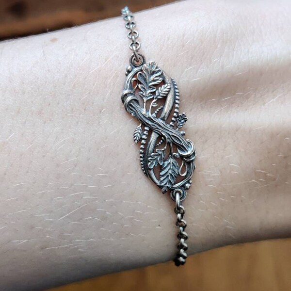 Nature Forever Bracelet, Silver Infinity Bracelet, Environmental ...