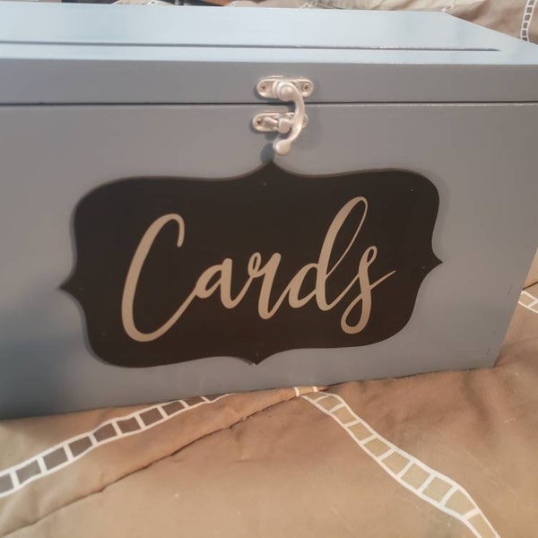 Cards Decal - Wedding Card Box Decal - Decal Only - Wedding Decal ...