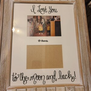 Custom Quote Personalized Double Photo Mat Hand-lettered With | Etsy