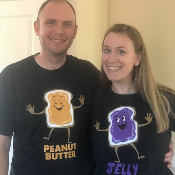 BFF Matching Couple Shirts Set His & Hers Boyfriend Girlfriend Tees ...