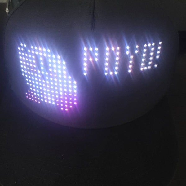 LED Programmable Hat - Etsy