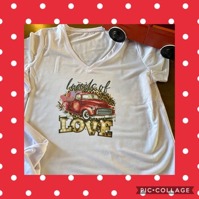 Valentines Sublimation, Loads of Love Sublimation Design, Red Vintage ...