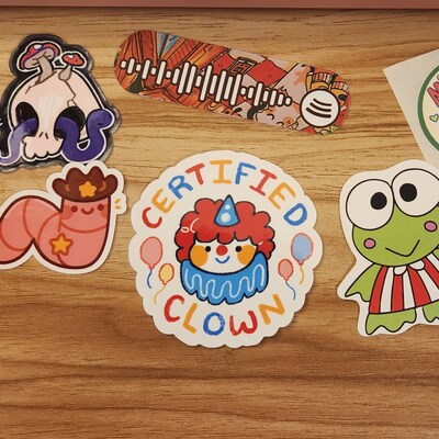Certified Clown Waterproof Sticker - Etsy