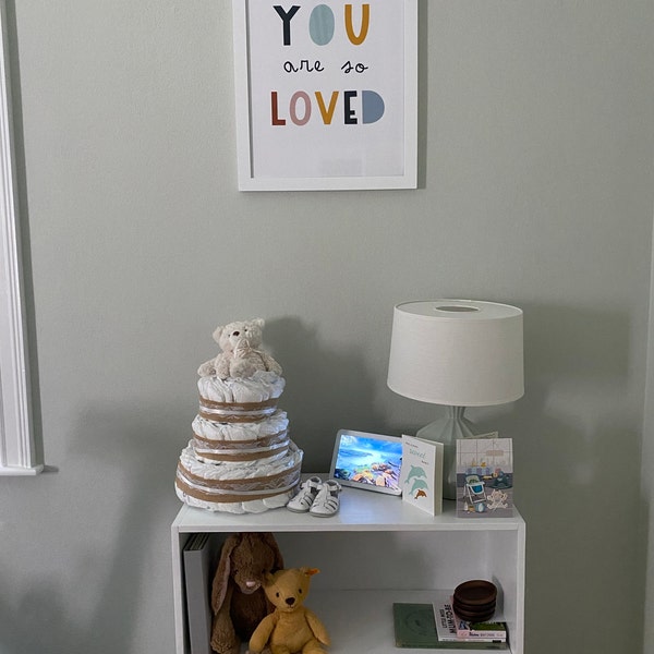 Digital Download, You Are Loved, Neutral Colors, Nursery Printable ...