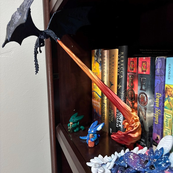 Dragon (no Rider) Book Nook | Book Shelf Decor | Dragon Book Nook ...