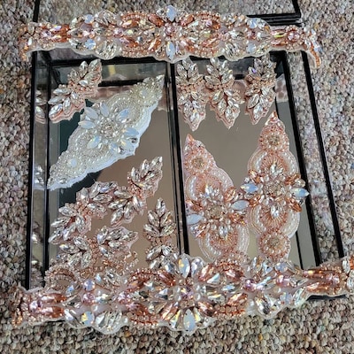 Rose Gold Trim Rose Gold Beaded Trim Wedding Dress Trim - Etsy