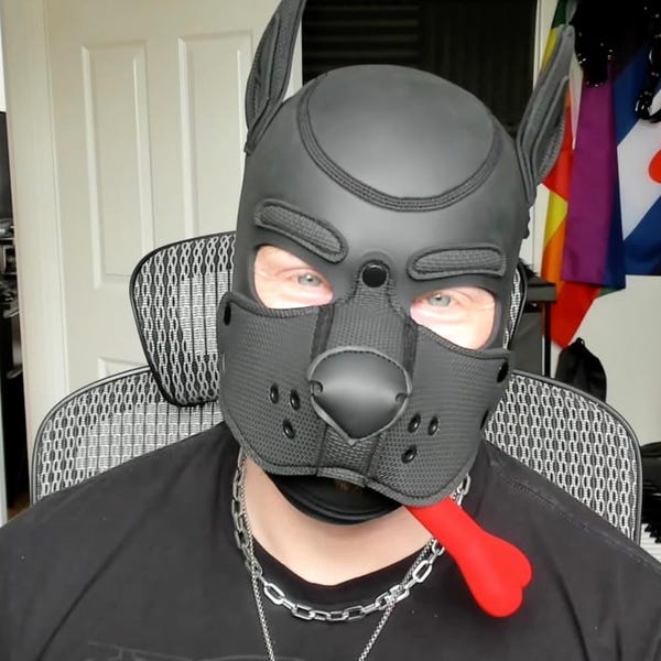 White, Pink, Black or Red Silicone Bone: Pet Play, Sensory / Chew Stim ...