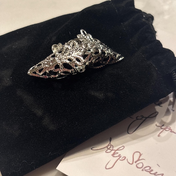 Gold Claw Ring, Nail Ring Claw, Finger Nail Armor, Wudu Press on Nails ...