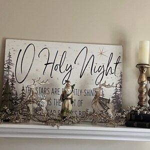 Christmas Decoration O Holy Night Christian Christmas | Etsy