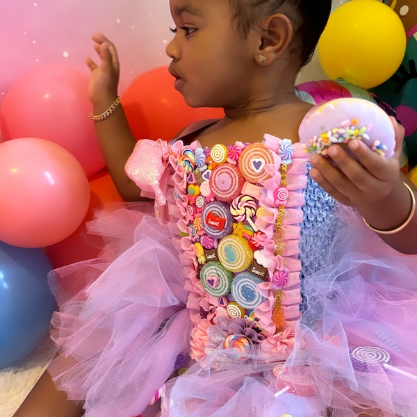 Pink Candy Queen Princess Candyland Sweets Costume Onederful Two Sweet ...