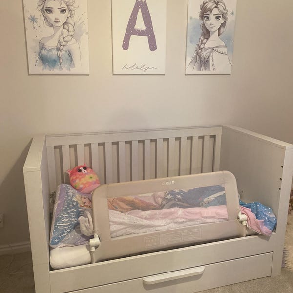 Set of 3 Custom Frozen Nursery Wall Art Print, Personalized Name Frozen ...