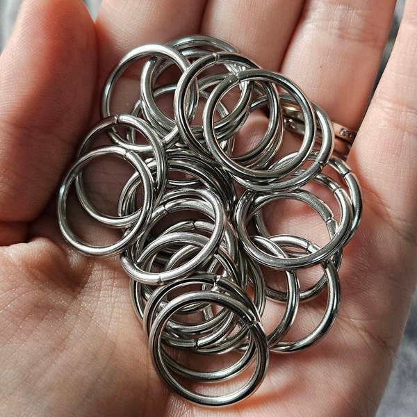 5.5x1.2mm, Stainless Steel Jump Rings, Machine Cut, Chainmaille Rings ...