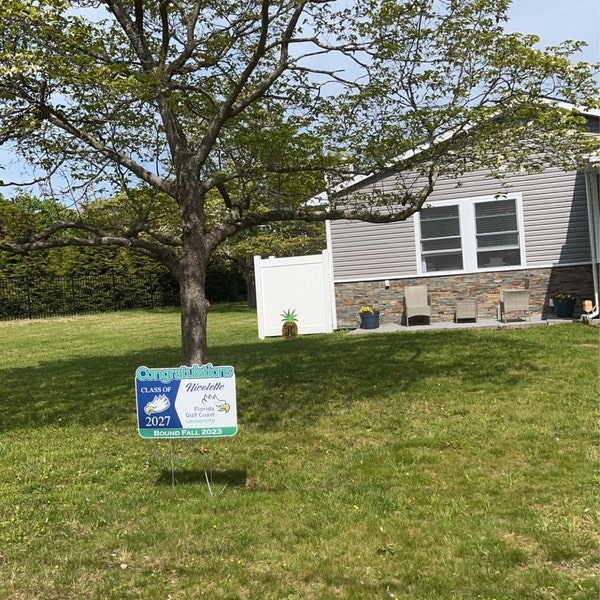 Personalized College Bound Future Yard Sign, College Logo Sign, Custom ...