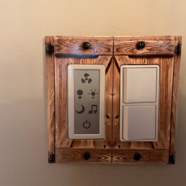 Country Decor Wood Barn Door Design Farmhouse Home Decor - Metal Light ...