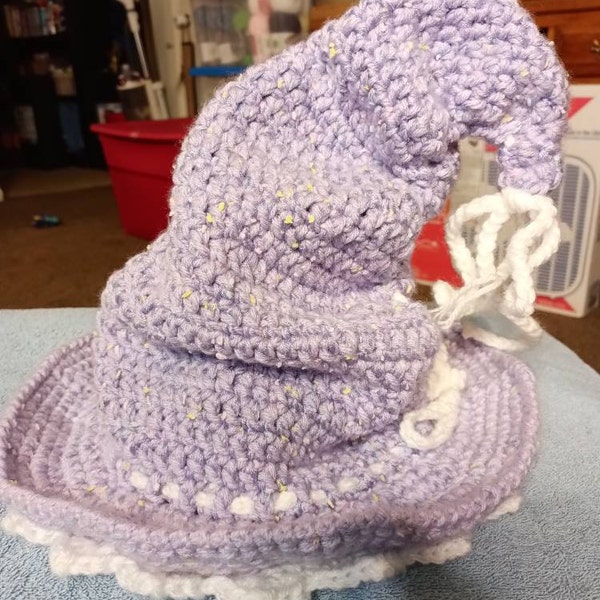 Crochet Witch Hat Pattern Cottage Witch PDF (not Physical Item), Fairy ...