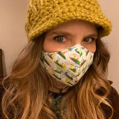 Slug Drama Fabric Face Mask Washable, Reusable & Reversible - Etsy