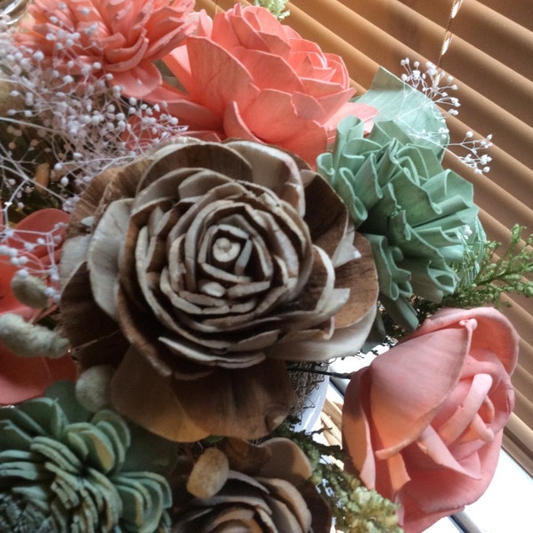 Goth Centerpiece/halloween Decor/ Centerpiece/sola Wood Flower ...