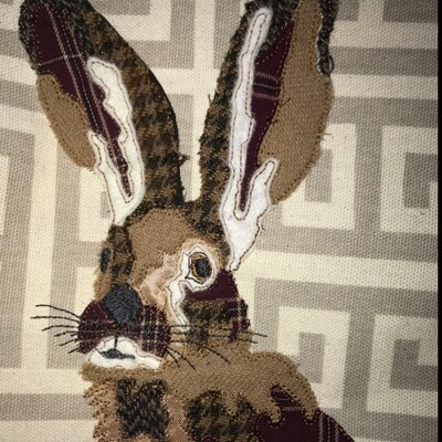 Raw Edge Applique 'hare' - Etsy