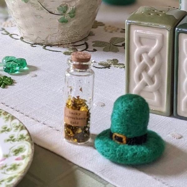 Real Four Leaf Clover in a Bottle Genuine Customizable Message Glass ...