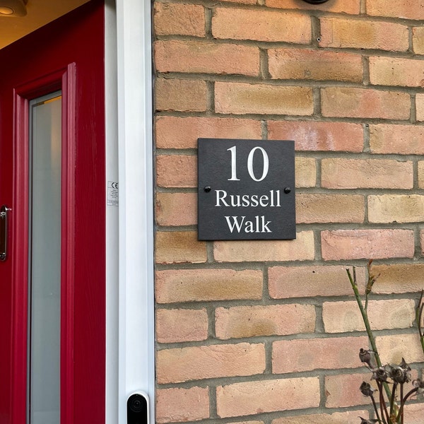 Deep Engraved Slate House Name Number 20cm X Various Sizes Ideal House ...