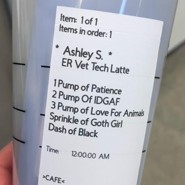 Custom Starbucks Drink Order Sticker - Etsy