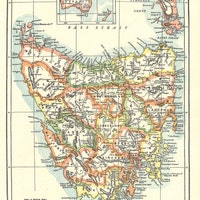 Printable Map of Italy From the 1920's, Unique Gift, Home Decor, Arts ...