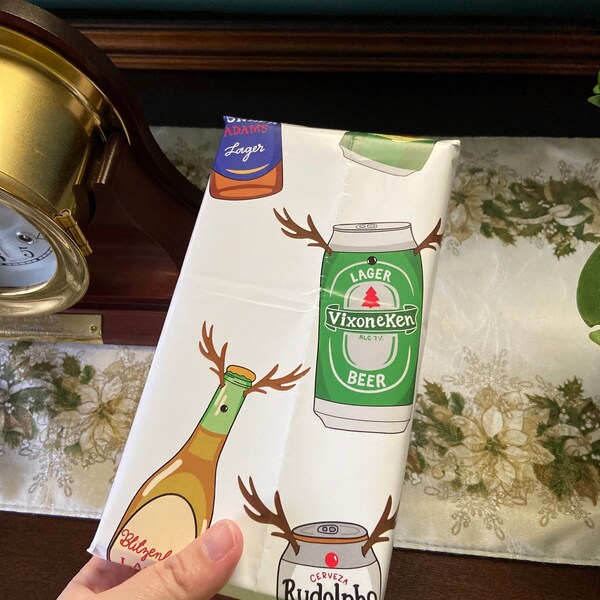 Reinbeer Gift Wrap, Beer Wrapping Paper, Funny Christmas Wrapping Paper ...