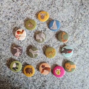 Animal Badge Animal Pin Cheetah Badge Toucan Badge Sloth - Etsy UK