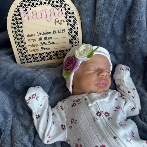 Baby Birth Announcement Sign, Boho Baby Arch Name Sign, Boho Birth ...