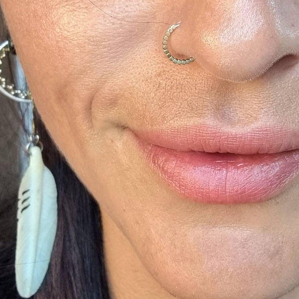 Large Septum Ring, Big Septum, 14k Gold Septum, Solid Gold Septum ...