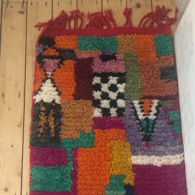 Colorful Moroccan Rug, Custom Fabulous Boujad Rug, Abstract ...
