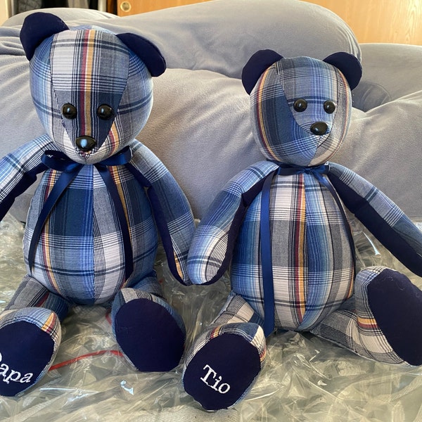 Memory Bear, 15 Handmade Keepsake Bear, Stuffed Teddy Bear, Baby Shower ...