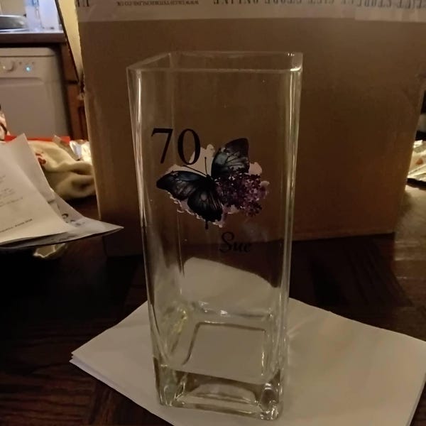 Personalised 80th Birthday Photo Album Linen Cover With Gold Balloons ...