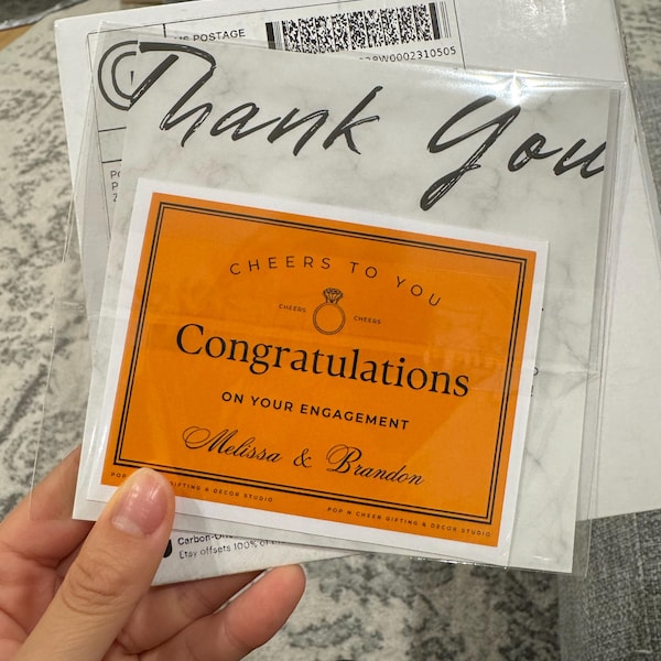 Digital Download Prosecco Label, Custom Prosecco Label, Champagne ...