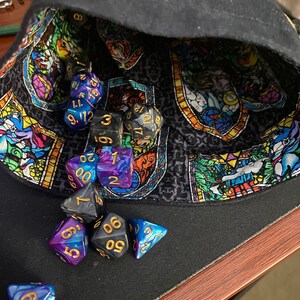 Dice Game Bag Leather Large Dice Bag of Holding Drawstring - Etsy