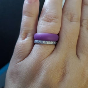 Sky Blue Silicone Ring Women 4mm Womens Light Blue Silicone | Etsy