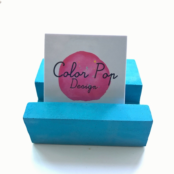 Square Business Card Holder - Business Card Holder for Desk - Vertical ...