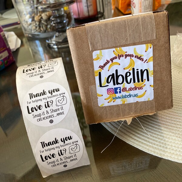 Social Media Labels, Snap It and Shared It, Small Business Labels ...