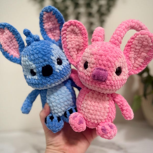 Blue and Pink Aliens Monsters CROCHET PATTERN / Amigurumi Pattern ...