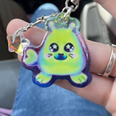 Gnarp Gnap Alien Seal Alienposting Meme Glitter Vinyl Sticker - Etsy