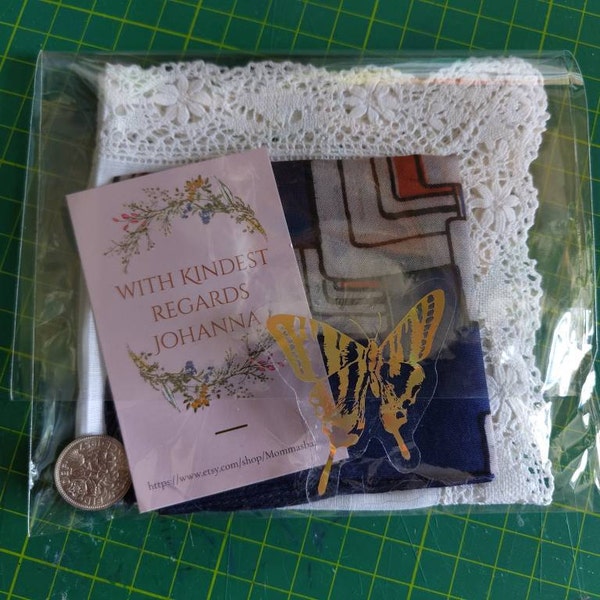 Vintage and Antique Wedding Handkerchiefs Hand Embroidered Initials ...