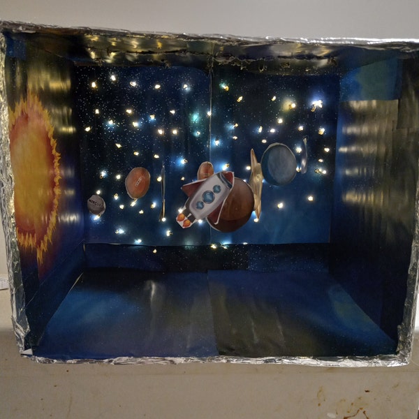 Solar System Diorama DIY Set: Includes Planet Lesson (instant Download ...