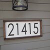 4 Number Farmhouse Style House Number Sign, House Number Sign,number ...